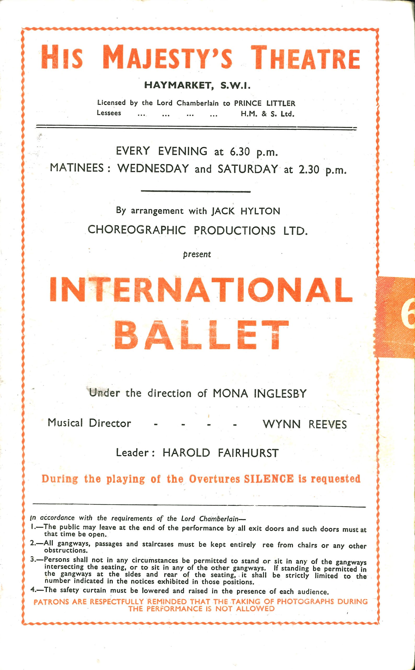 1941 – Mona Inglesby's International Ballet founded » Voices of British ...